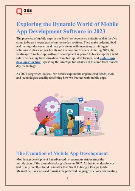 Mobile app development trends to follow for 2025 | PDF