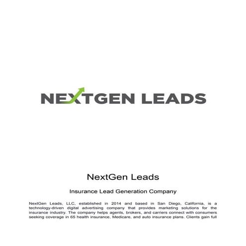 Exploring the Evolution of NextGen Leads | PDF