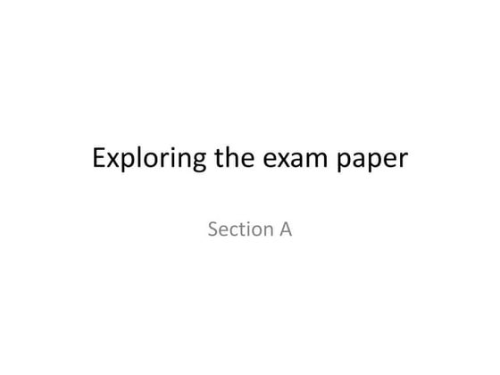 MEST 3 Section A exam tips from AQA | PDF