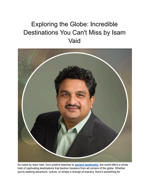 Isam Vaid, Health scientist (formerly muslim religious life scholar)