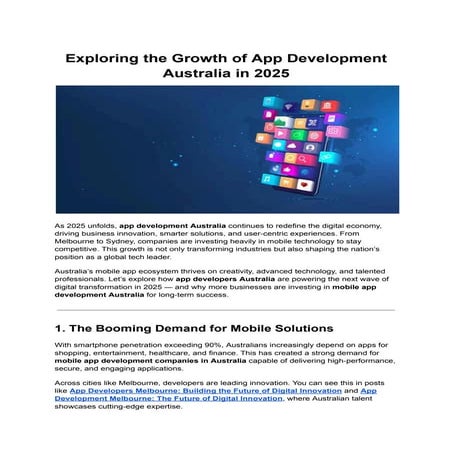 Exploring the Growth of App Development Australia in 2025.pdf