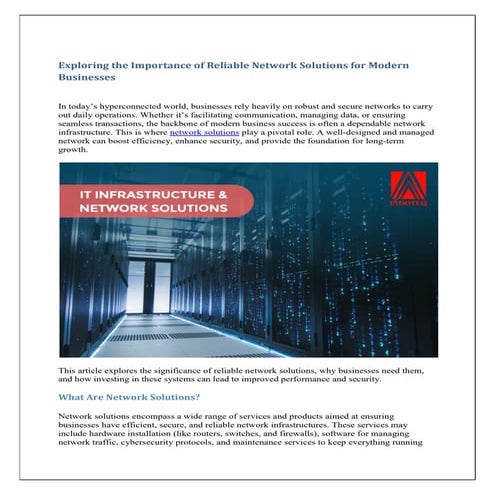 Network Support Services | DOCX