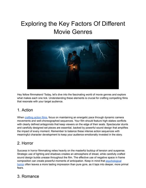 The Psychology of Fear - Why We Love Horror Movies | PDF