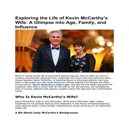 Kevin Mccarthy Family