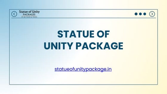 Statue of unity package