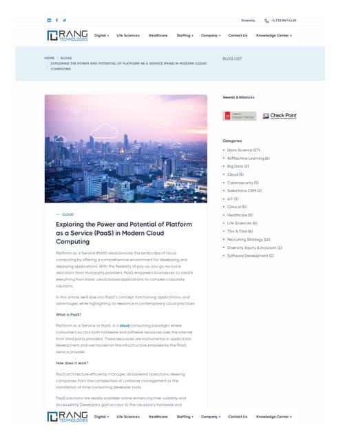 Empowering Digital Transformation with Platform as a Service (PaaS) Solutions | PDF