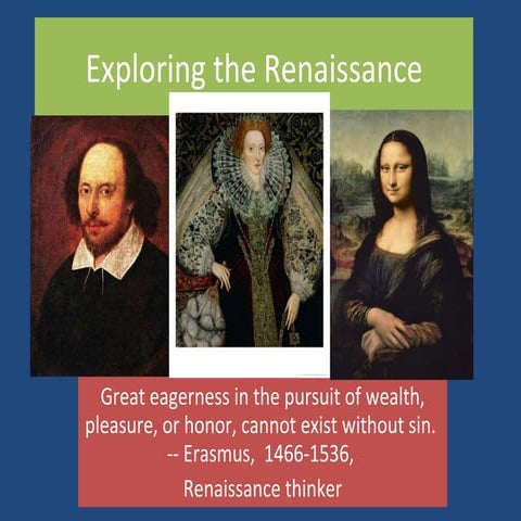 Exploring The Renaissance | PPT