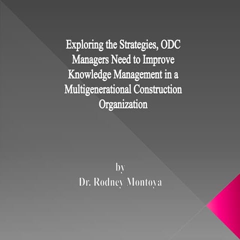 Exploring the strategies, odc managers need to improve knowledge management in a ...