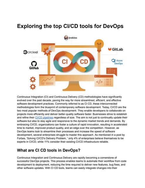 Revolutionizing DevOps and CI/CD | PDF