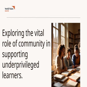 Exploring the vital role of community in supporting underprivileged ...