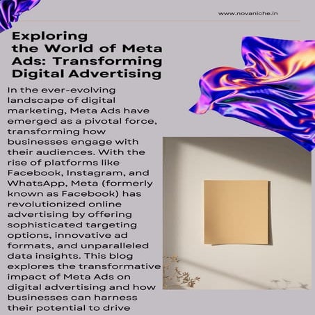 Exploring The World Of Meta Ads Transforming Digital Advertising Pdf