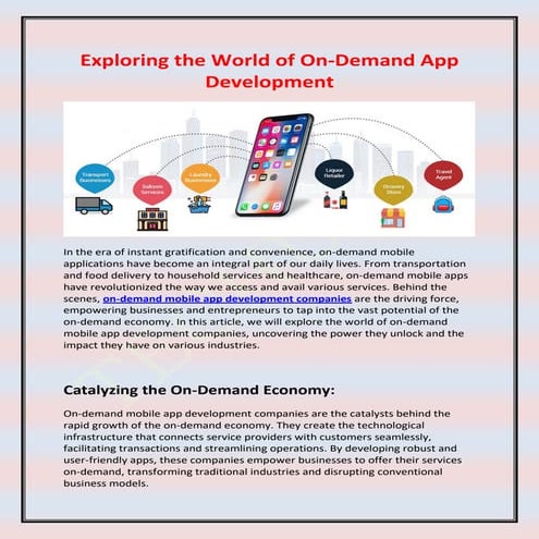 6 steps to on-demand app development | PDF