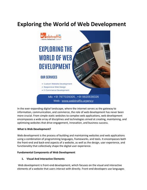 The Evolution of Web Design Services Over the Last Decade.docx