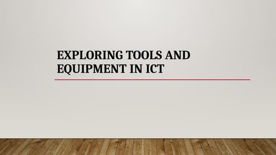 Q1_TLE 8_Week 1- Day 1 tools and equipment | PPTX