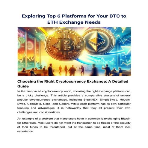 Exploring Top 6 Platforms for Your BTC to ETH Exchange Needs.pdf