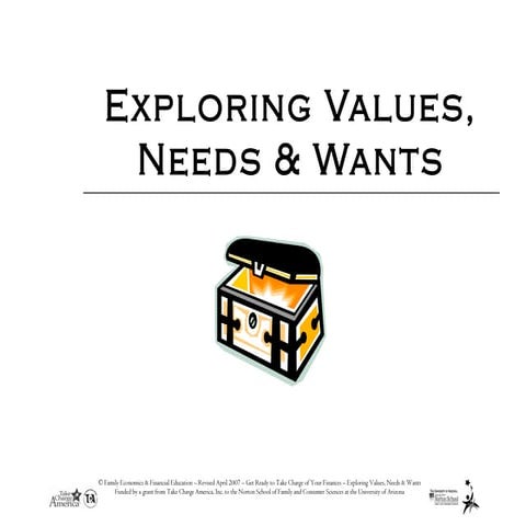 Exploring valuesneedswantsp point2172g1 | PPT