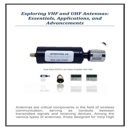 Exploring VHF and UHF Antennas: Essentials, Applications, and ...
