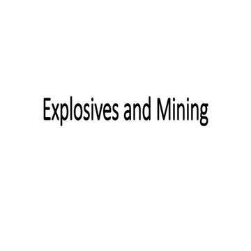 Explosives and its classification | PDF