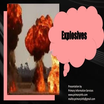 Explosives | PPT