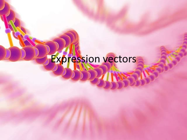 Introduction to Expression vectors.pptx