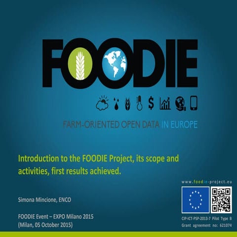 FOODIE Project Expo 2015 | PDF