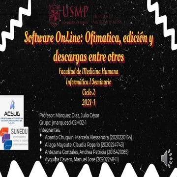 Exposición Seminario- Semana 11 - USMP FMH | PPTX