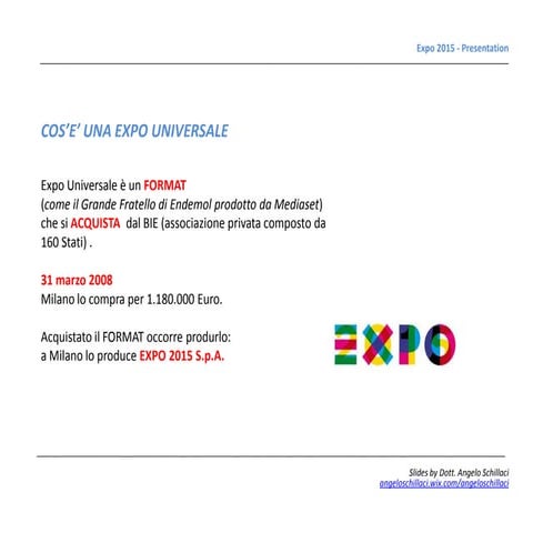 Expo 2015 explicate it | PPT