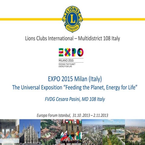 Expo 2015 milan italy | PPTX