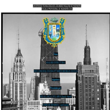 Structural Analysis and Design of the John Hancock Center Skyscraper | PPTX