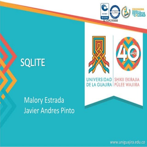 Exposición SQLite Universidad de la Guajira | PPTX