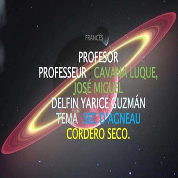 expo de francés seco de cordero ppt 1020304050 | PPTX