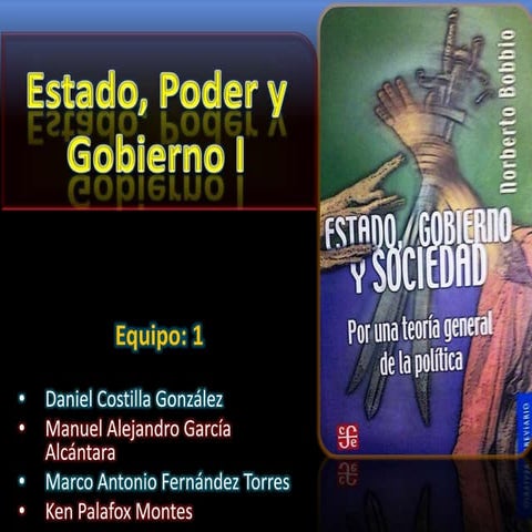 Expo estado, poder y gobierno i | PPTX