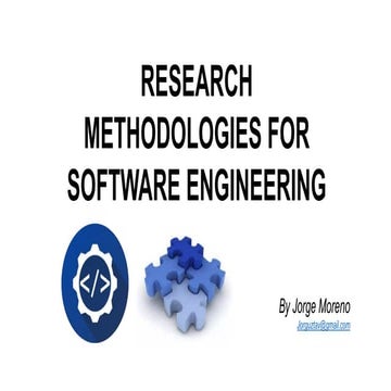 Research Methodologies for software engineering | PPTX