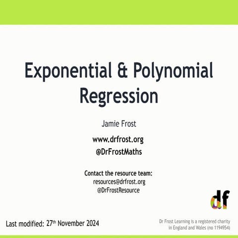 Exponential And Polynomial Regression - Lesson.pptx