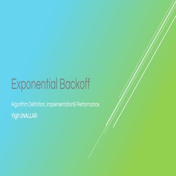 Exponential Backoff Algorithm Ppt 