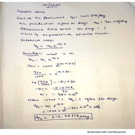 Exponential decline analysis | PDF | Mechanical and Industrial ...