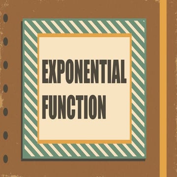 Exponential function | PPTX