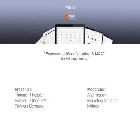 Exponential Manufacturing and MA Integration | PDF
