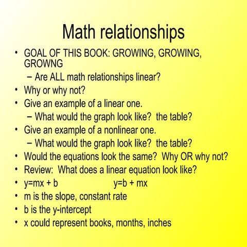 Exponential Relationships | PPT