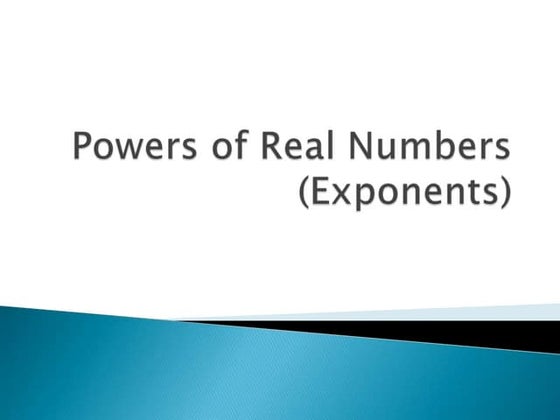 EXPONENTS AND RADICALS | PPT