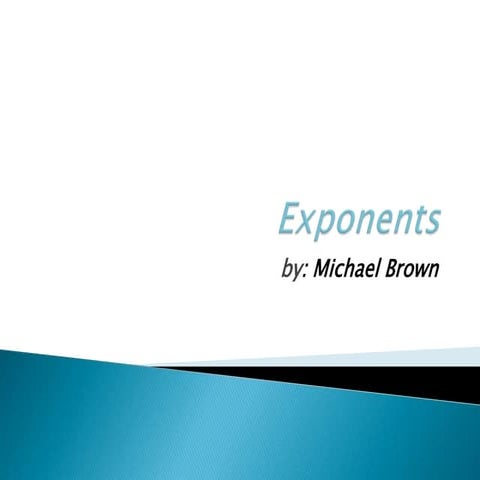 Exponents 2nd power point | PPTX | Science