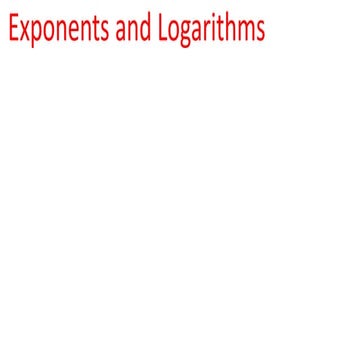 Logarithm - Simple | PPTX | Physics | Science