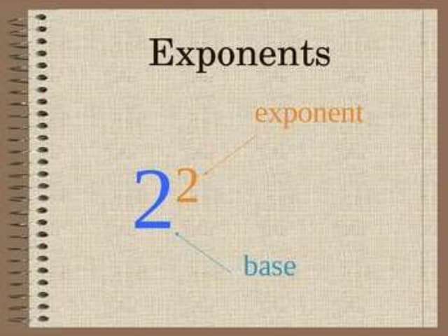 Exponent, mathematics 7 | PPTX