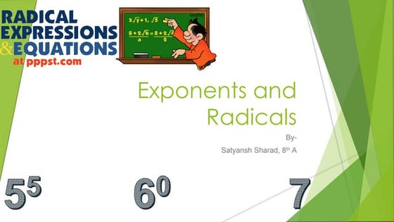 EXPONENTS AND RADICALS | PPT