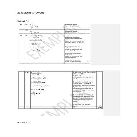 GRADE 9 EXPONENTS ANSWERS FOR PRACTICE QUESTIONS 2.pdf