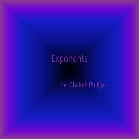 Exponents powerpoint | PPTX
