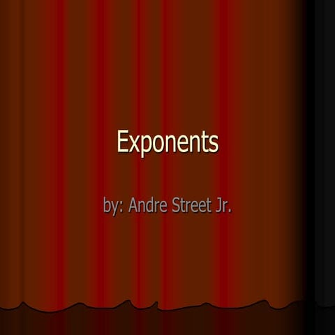 Exponent Powerpoint Pptx