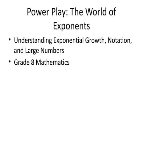 Exponents Ppt No Images Pptx 1 2 2 3 3 4 Pptx