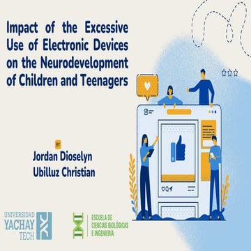 Impact of the excessive use of electronic devices on the ...