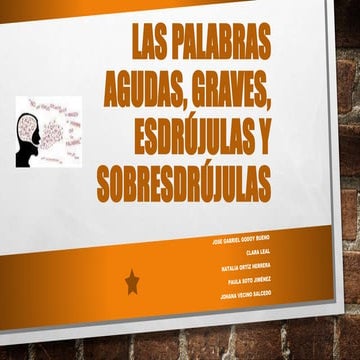 Palabras aguda, grave, esdrujula y sobreesdrujula | PDF